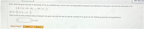 Solved Show That The Given Set Has A Cardinality Of Aleph0
