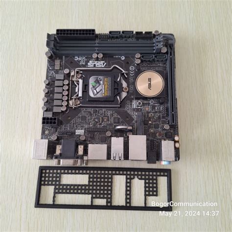 Jual Motherboard H97 Asus H97i Plus Mini Itx Intel Haswell Socket 1150