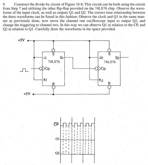 Solved Construct The Divide By Circuit Of Figure Chegg