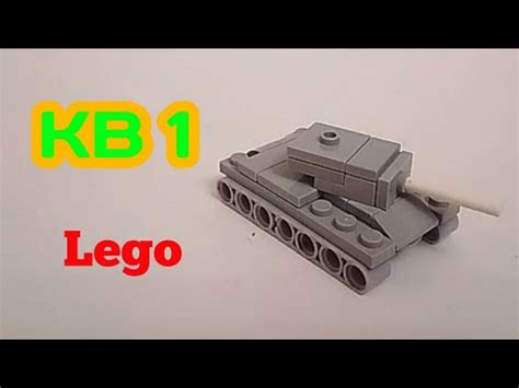 Мини танк КВ 1 из лего - YouTube