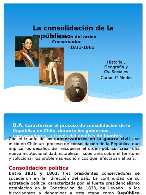 Consolidación De La República Conservadora Pdf Conservatismo