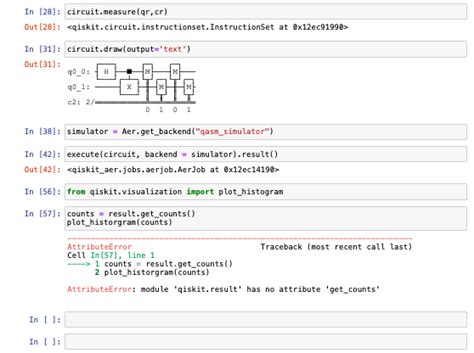 Qiskit Problem With Visualization In Libray Not Functioning Stack