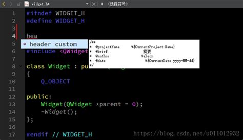 qt creator 添加自定义注释（转载） sgggr 博客园