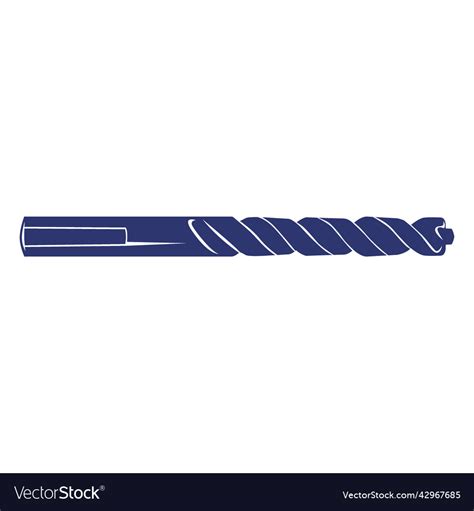 Standard Drill Bit Cut Out Royalty Free Vector Image
