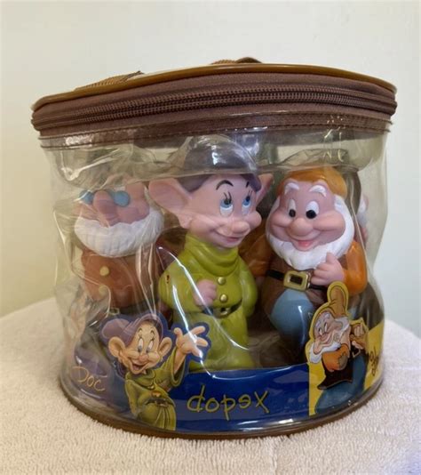 Disney Snow White Seven Dwarfs Plastic Squeak Toys 5 Figure Set Of 7 £22 04 Picclick Uk
