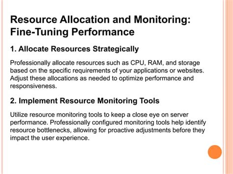 Ways To Optimize Vps Hosting Serverpptx