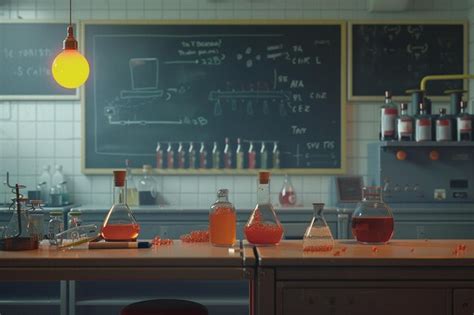 Science Experiment In Class Premium Ai Generated Image