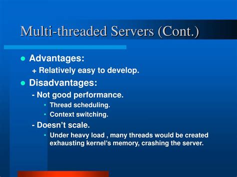 ppt multithreading vs event driven in code development of high performance servers powerpoint
