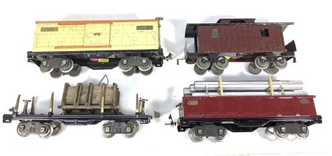 Lot 4pc Vintage Lionel Standard Gauge Train Cars