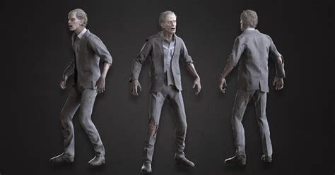 Zombie Classic Suit Bundle 3d Humanoids Unity Asset Store