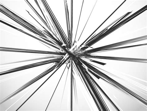 Abstract Geometric Illustration With Random Chaotic Elements Stock Vector Illustration Of