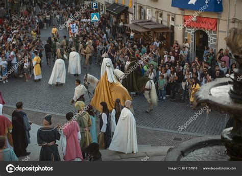 Santa Maria Feira Portugal Aug 2023 Annual Viagem Medieval Festival