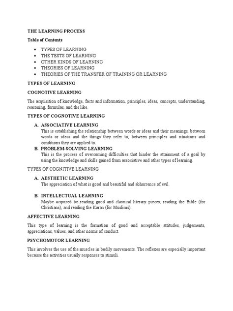 Kmm Learning Process Pdf Learning Learning Theory Education