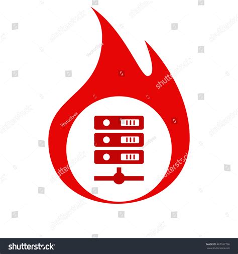 Computer Server Icon Vector Illustration Stock Vector Royalty Free Shutterstock