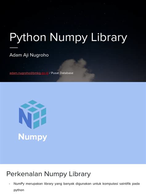 Optimizing Scientific Computations With Numpy Pdf