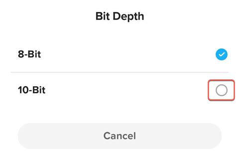 codificación de 10 bits y log