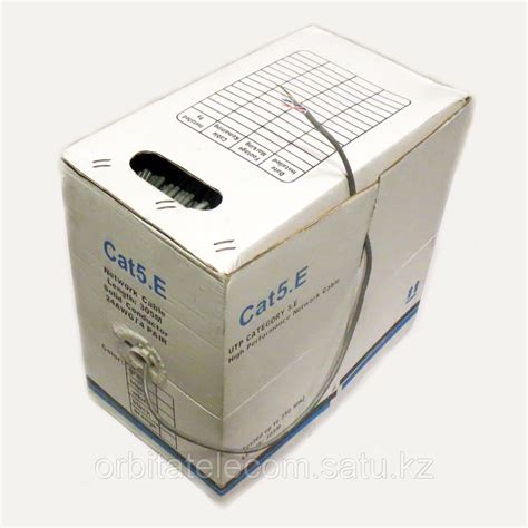 Кабель Utp 5e 305м бухта 4 х парный медный продажа цена в Алматы Кабель для систем связи