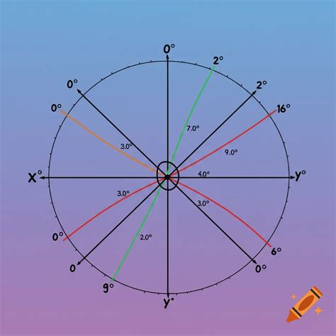 Graph With X And Y Axis Labeled With Degree Angles On Craiyon