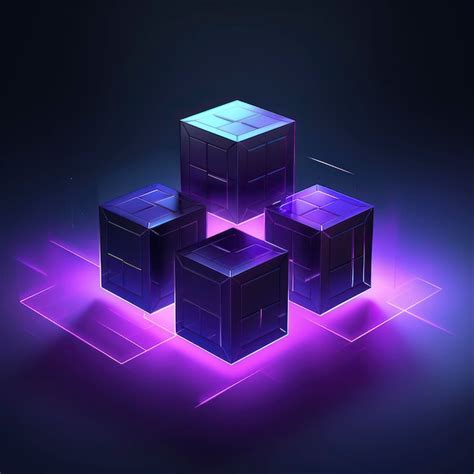 Premium Photo Blockchain Background