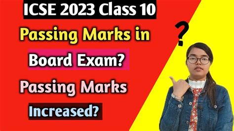 Icse 2023 Passing Marks In Board Exam Passing Marks Increased Class 10 Youtube