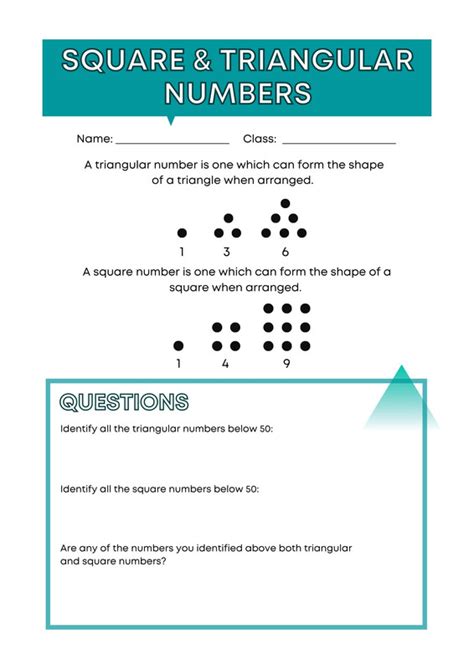 square and triangular numbers worksheets at rosa vega blog