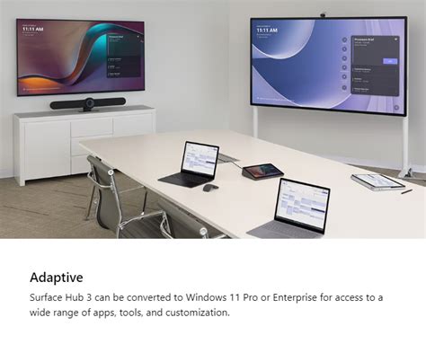 Microsoft Surface Hub 3 50 Inch Mounting Options Sold Separately