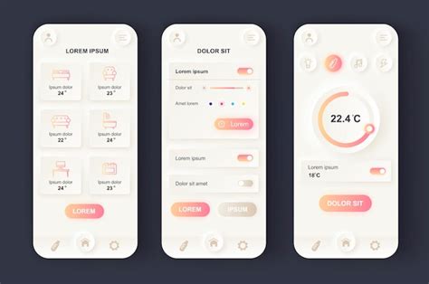 Premium Vector Finance Services Modern Neumorphic Design Ui Mobile App
