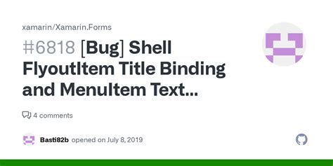 Bug Shell Flyoutitem Title Binding And Menuitem Text Binding Values Not Updated · Issue 6818