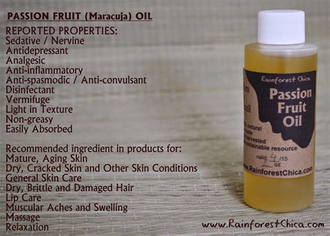 Rainforest Chica Passion Fruit Oil Maracuja Oil Benefits And Uses