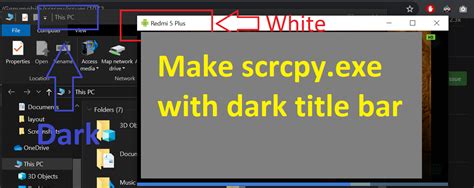 Feature Request Windows Dark Title Bar · Issue 1072 · Genymobilescrcpy · Github