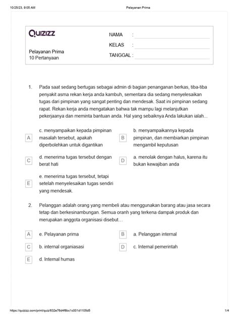 Pelayanan Prima Pdf