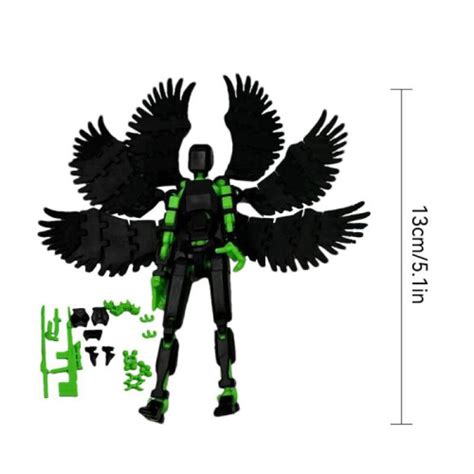 B 3d Printed Action Figure Removable Doll Multi Jointed Movable Robot Model Desk Decoration