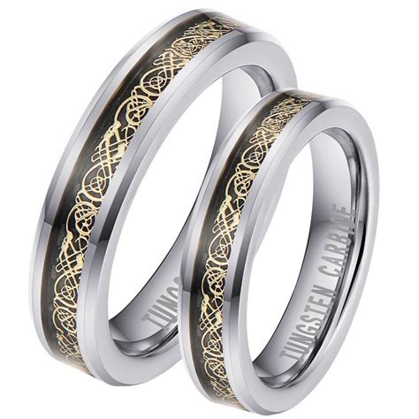 Tungsten Wedding Rings His And Hers At Ashley Baines Blog