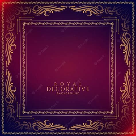 로얄 장식 럭셔리 프레임 배경 무료 벡터