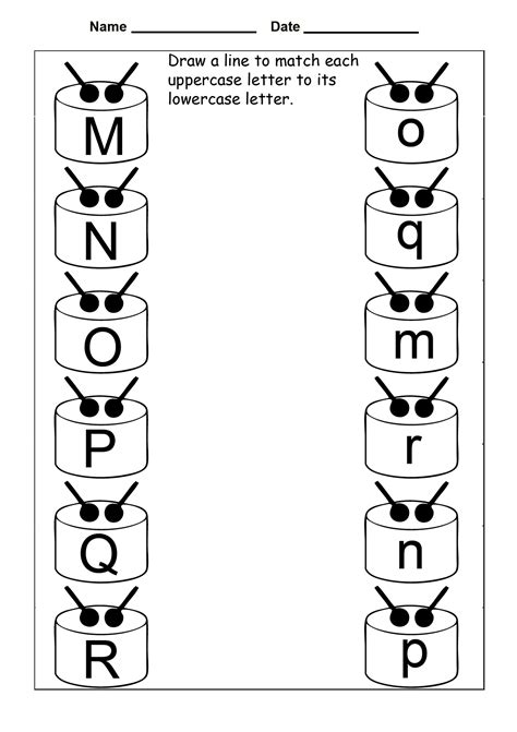 Lowercase And Uppercase Letters Worksheets