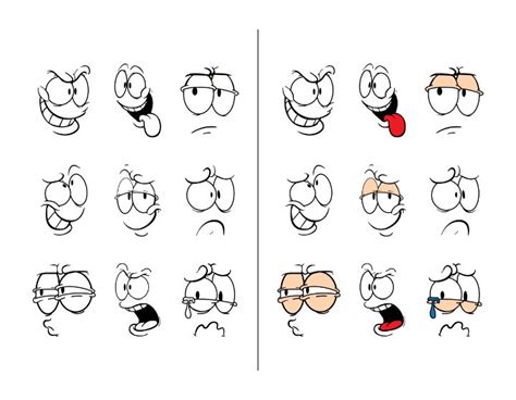 Goofy Faces Drawings