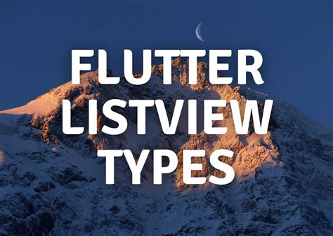 Listview In Flutter With Different Types By Codingwithdhrumil On Deviantart