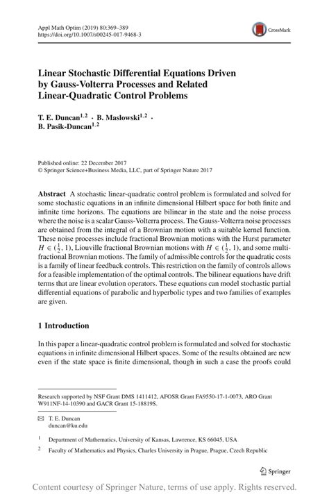 Linear Stochastic Differential Equations Driven By Gauss Volterra