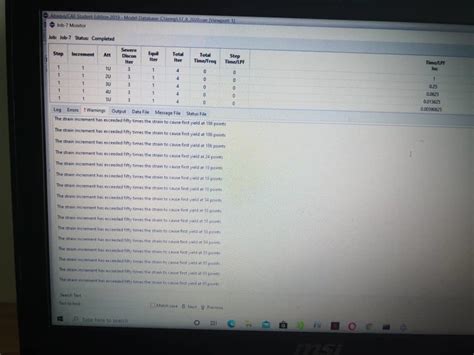 Get Error In Abaqus Modeling Researchgate