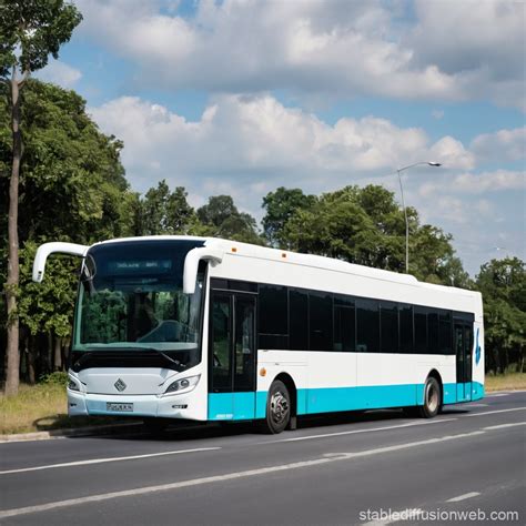 Modern Electric Bus Stable Diffusion Online