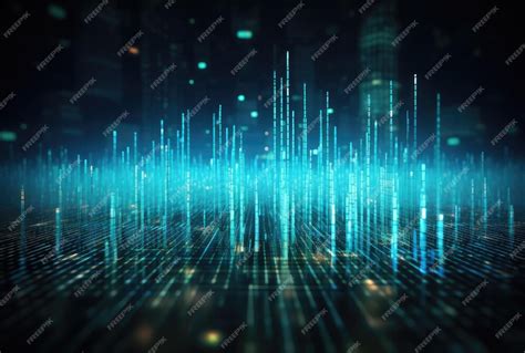 Premium Photo Abstract Data Visualization In Futuristic Technology Concept