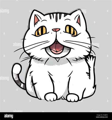 A Happy Doll Cartoon Character White Background Stock Vector Image