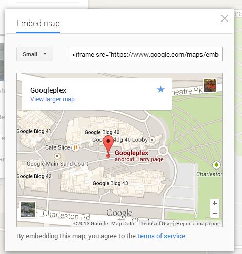Application Software Personalized Embedded Google Maps