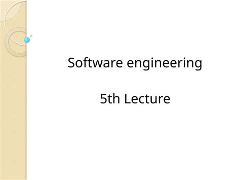 Software Engineering Lecture What Is Sepptx