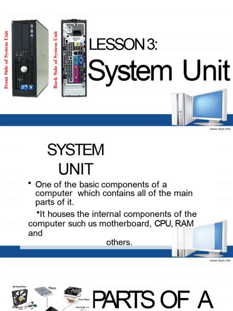 lesson 3 system unit pdf games and activities computers