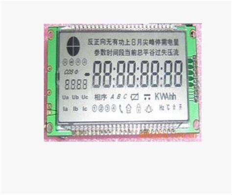 custom segment lcd glass for electricity meter tn lcd and lcd glass