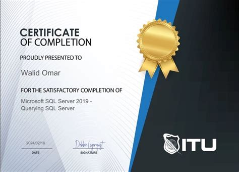 Walid Omar On Linkedin Sqlserver Certification Microsoftsqlserver Professionaldevelopment