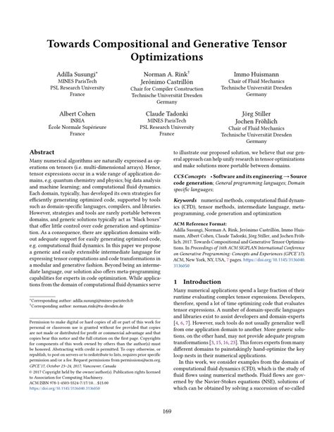 Pdf Towards Compositional And Generative Tensor Optimizations