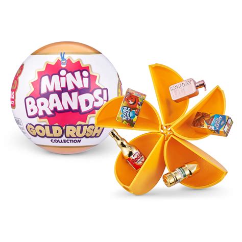 5 Surprise Mini Brands Gold Rush By Zuru Limited Edition
