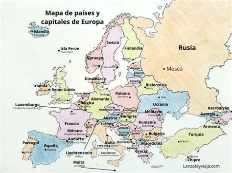 Mapa De Europa Topografía Landkarte Europa Mit Hauptstädten Qnqh